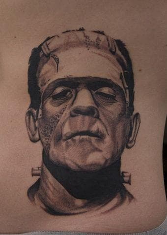 Frankenstein Portrait Tattoo