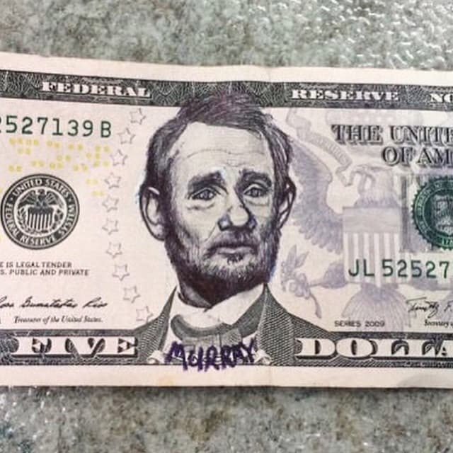 Funny Drawings on Money | Photos of Currency Art