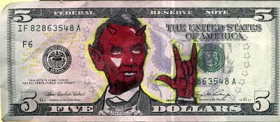 Funny Drawings on Money | Photos of Currency Art