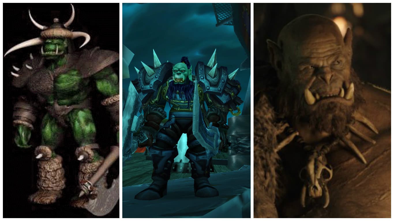 Warcraft Character Evolution from Games to Movies