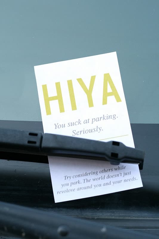 35 Funny Passive Aggressive Notes on Cars, Ranked