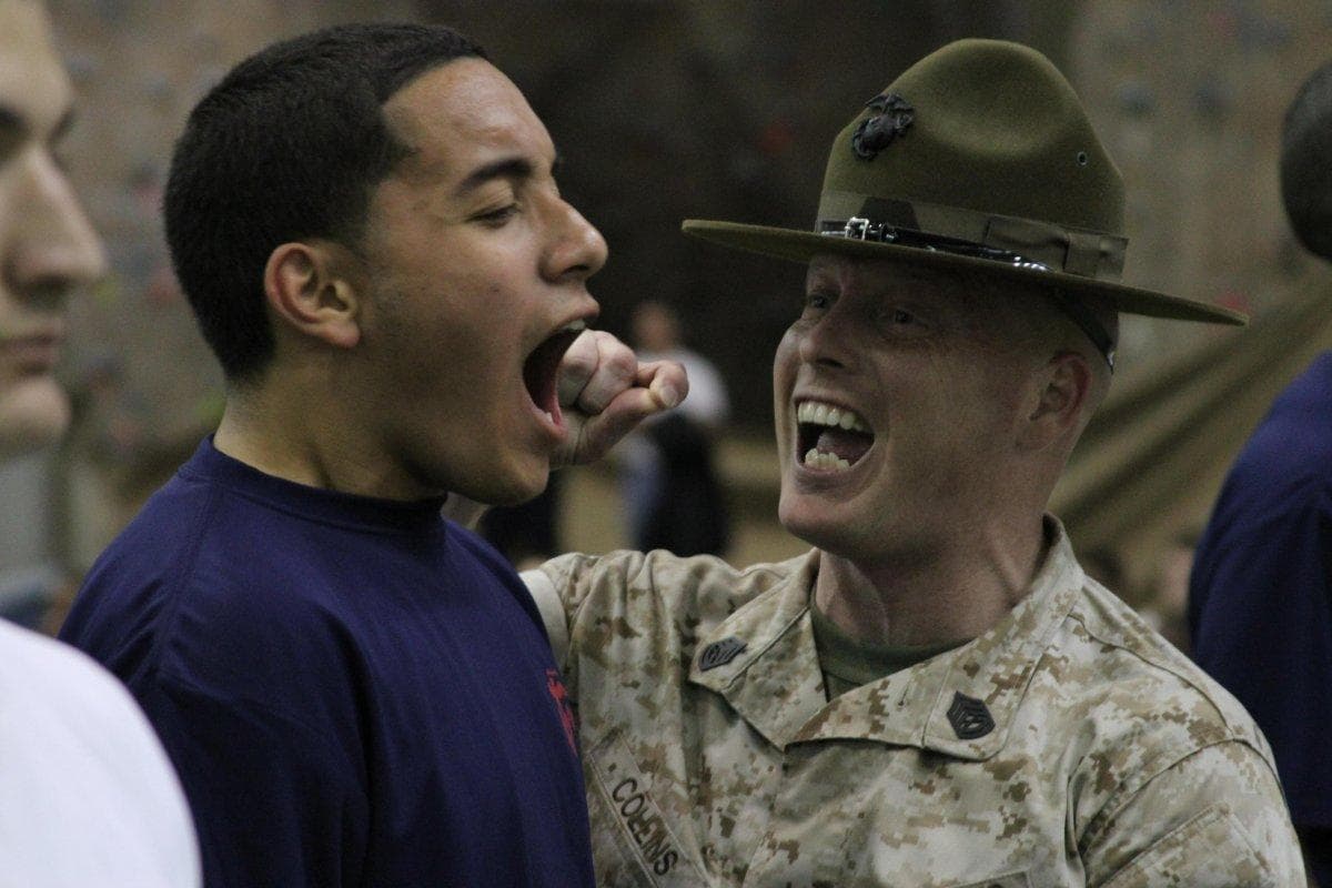 28 Pictures of Marine Drill Instructors Yelling at Recruits
