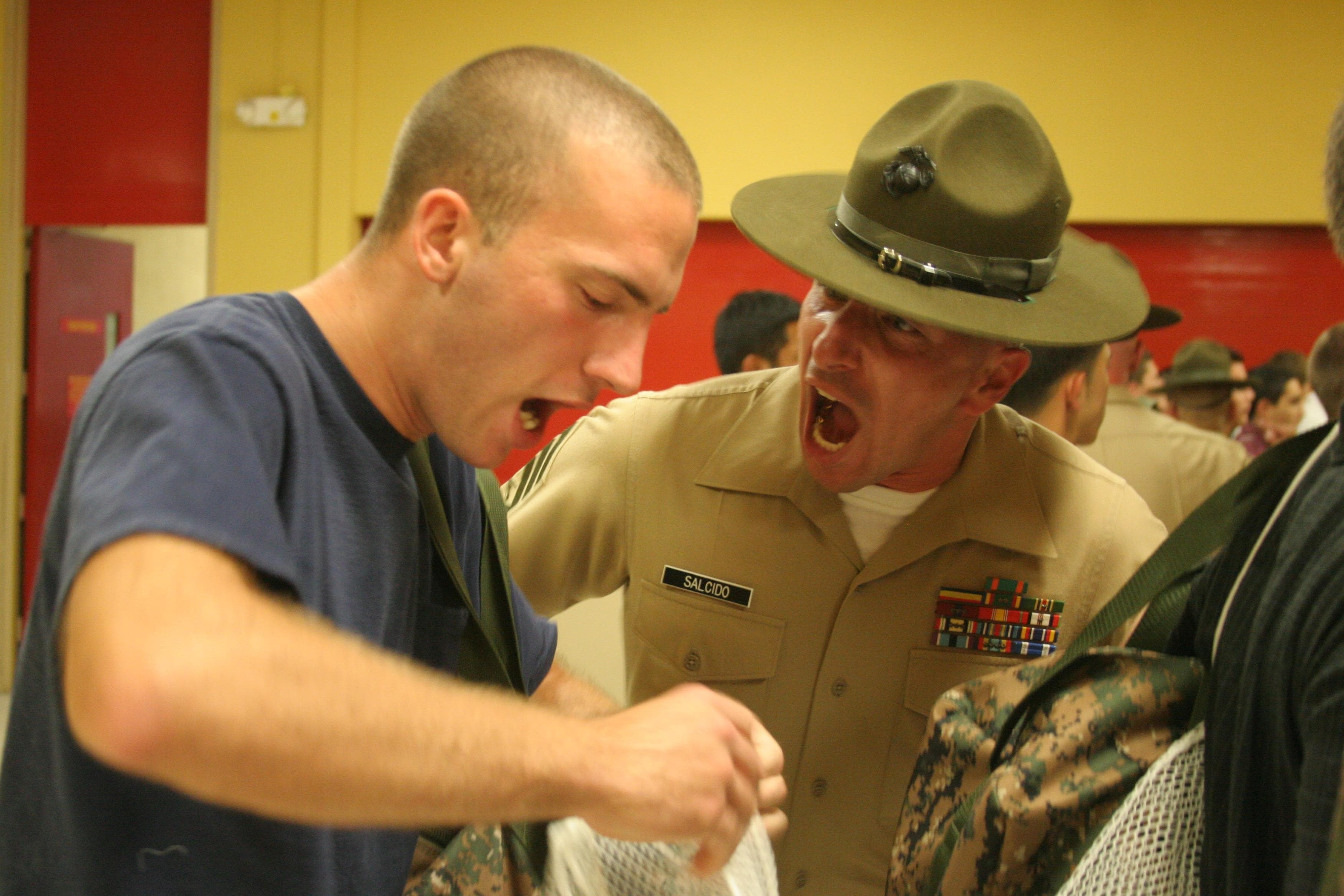 28 Pictures of Marine Drill Instructors Yelling at Recruits