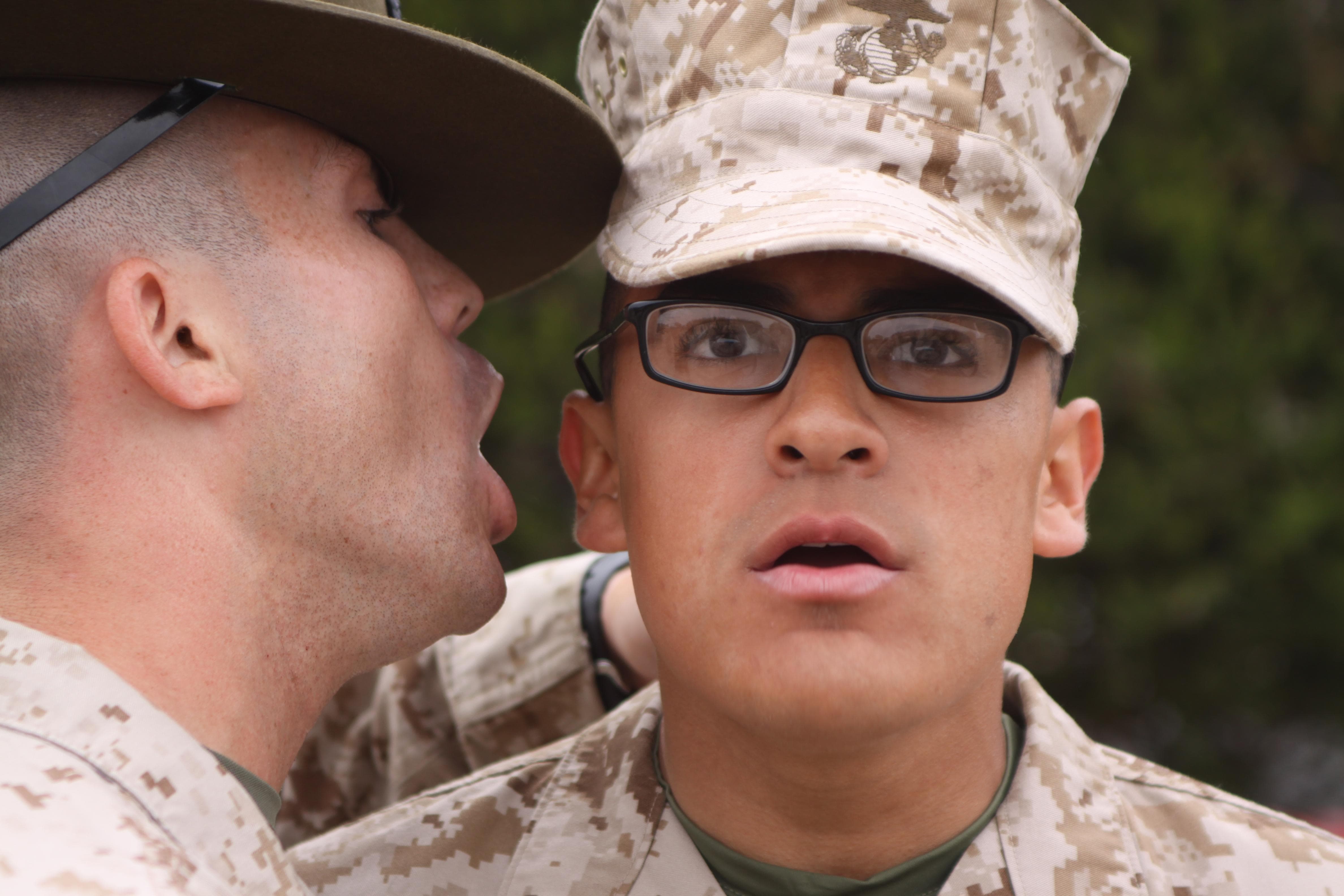 28 Pictures of Marine Drill Instructors Yelling at Recruits