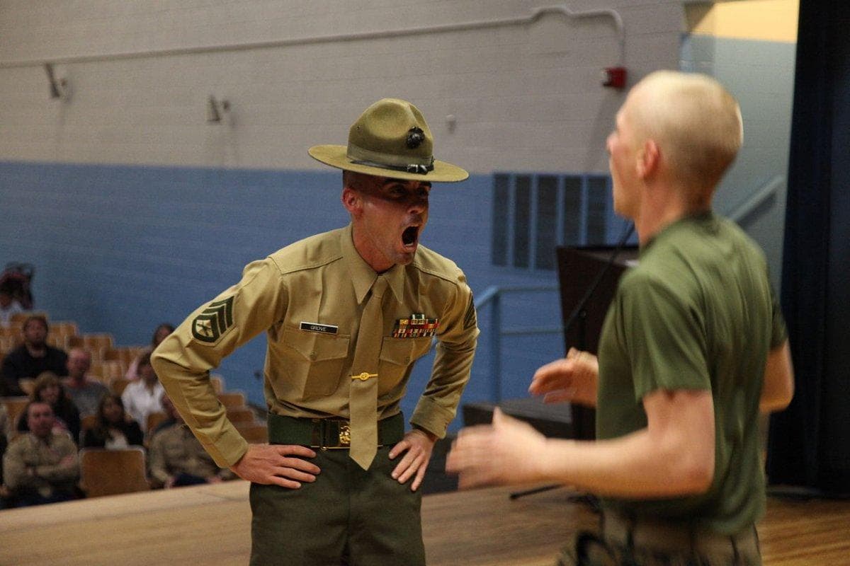 28 Pictures of Marine Drill Instructors Yelling at Recruits