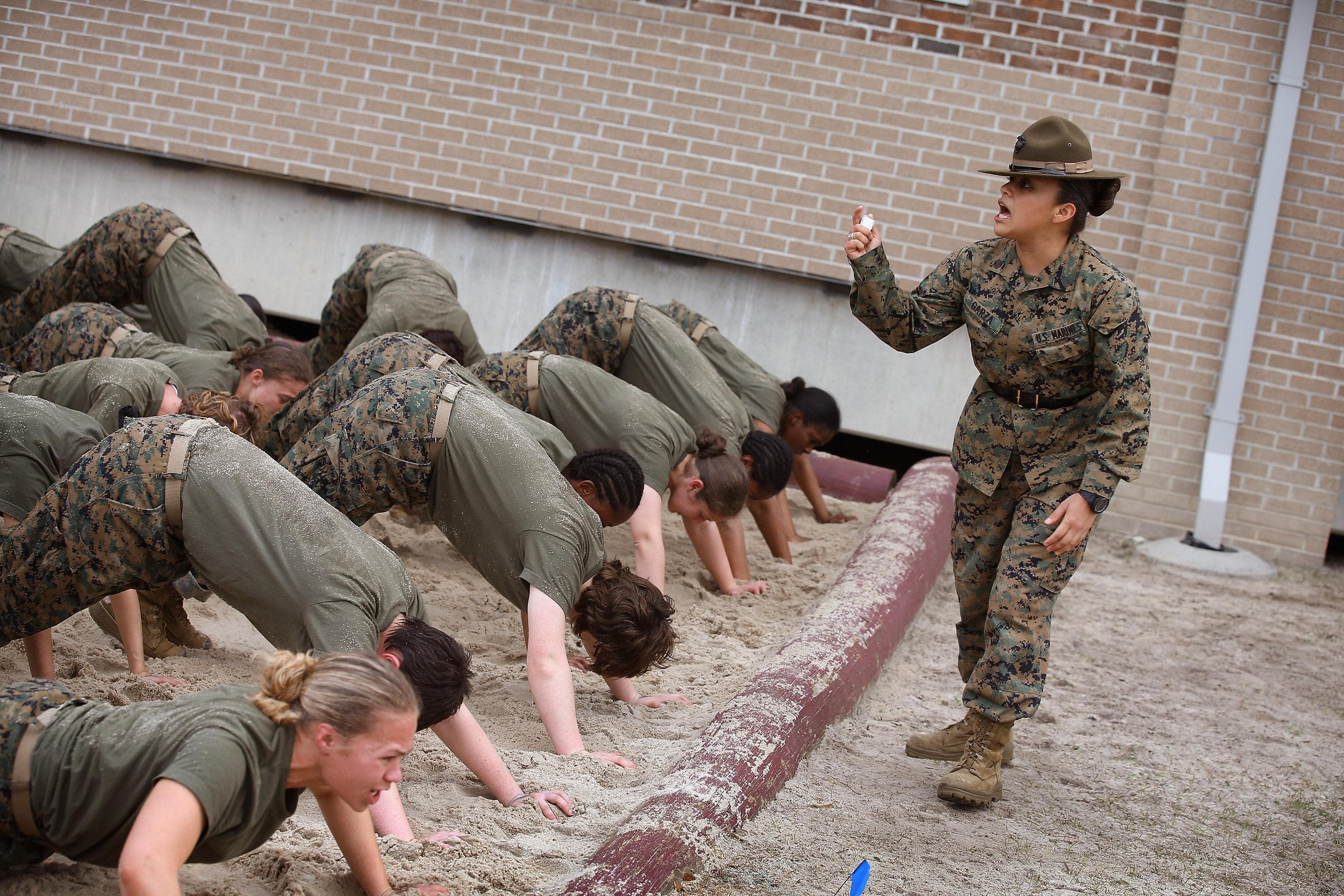 Woman Drill Sergeant Yelling