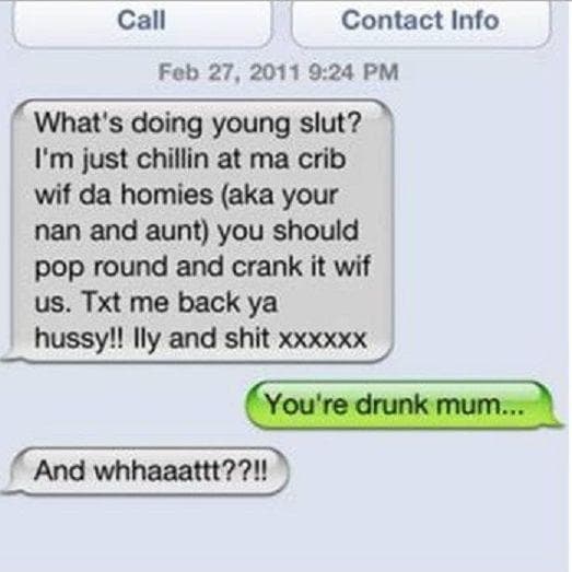 22 Super Funny Texts from Drunk Moms