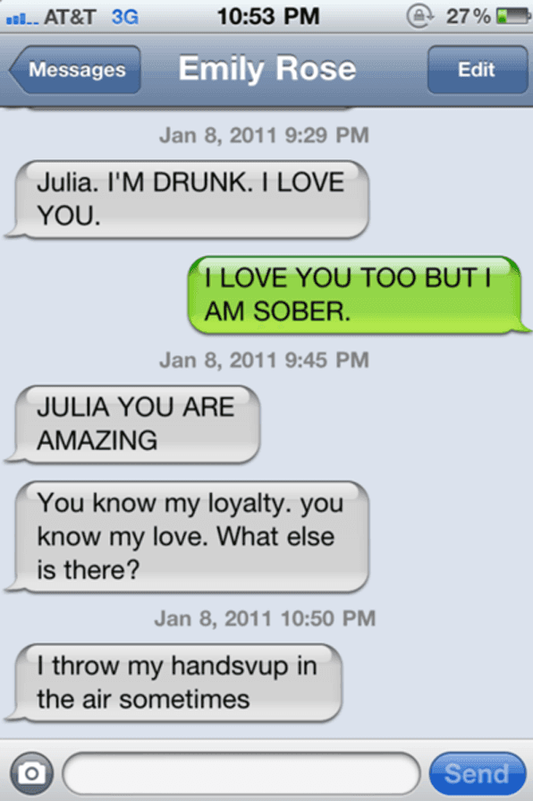 Drunk Texts From People Talking Nonsense