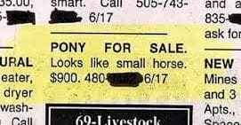 25 Hilarious Classified Ads You'd Respond To