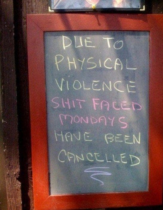 25 Funny Bar Signs You'd Cheers To