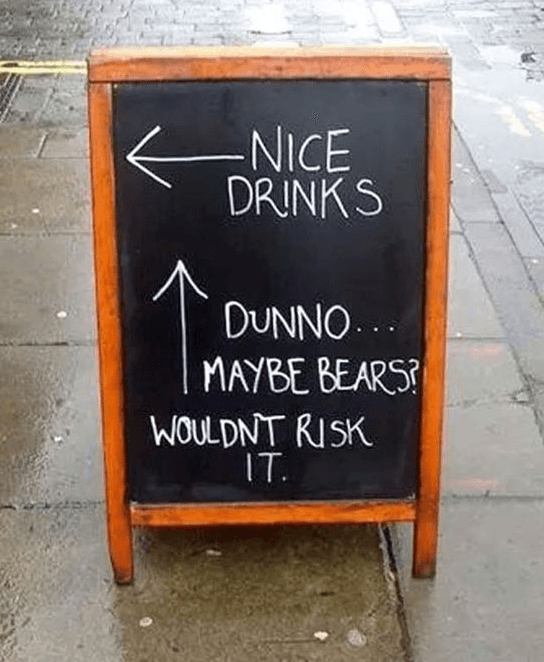 25 Funny Bar Signs You'd Cheers To