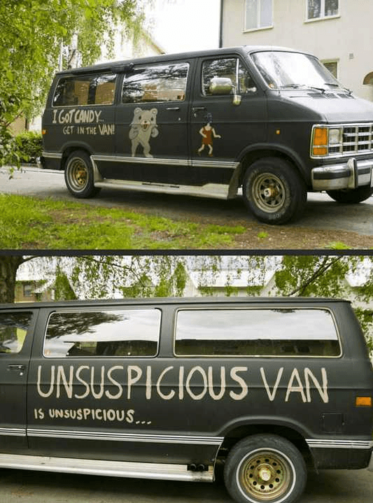 Photos Of Extremely Sketchy Vans You Should Stay Away From