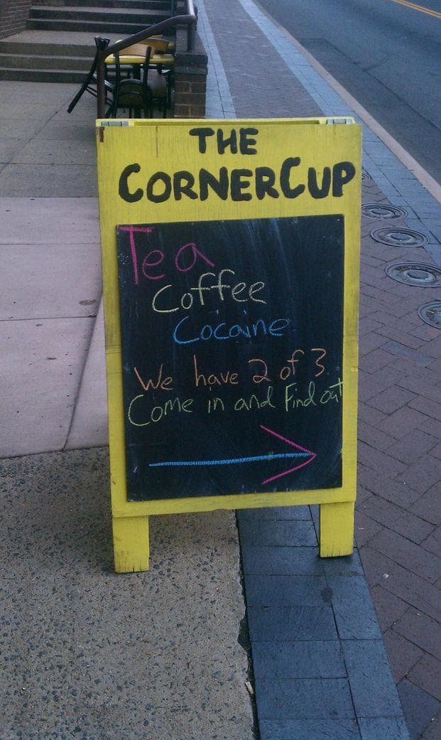 The Funniest A-Signs from Outside Coffee Shops