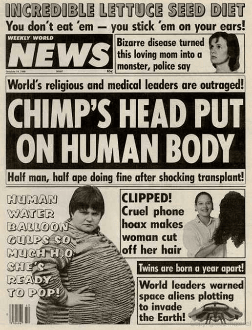 The Greatest Tabloid Headlines Ever