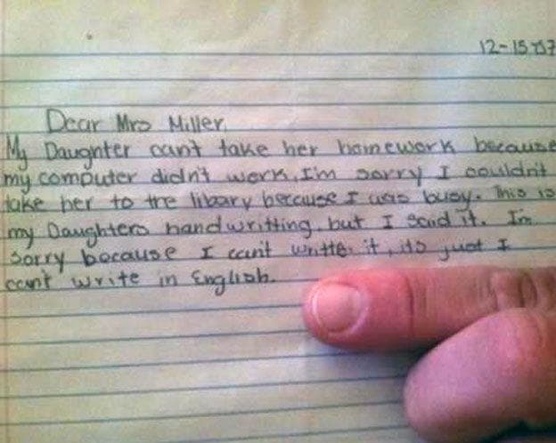 18 Fake School Excuse Notes That Would Never Work