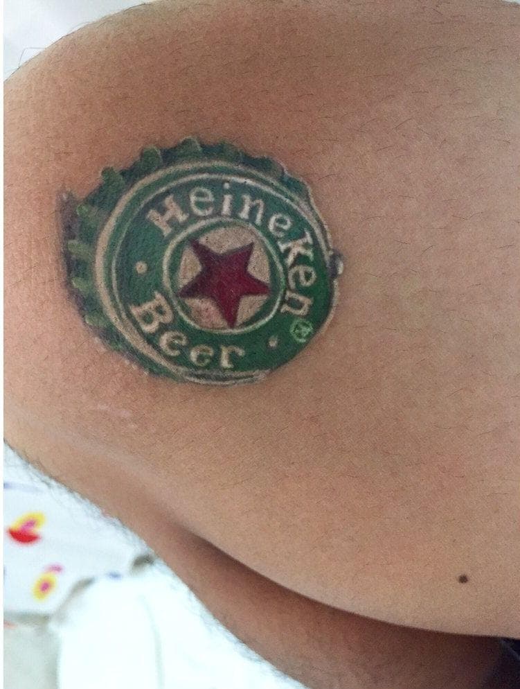24 People Who Got Alcohol Logo Tattoos for Some Reason
