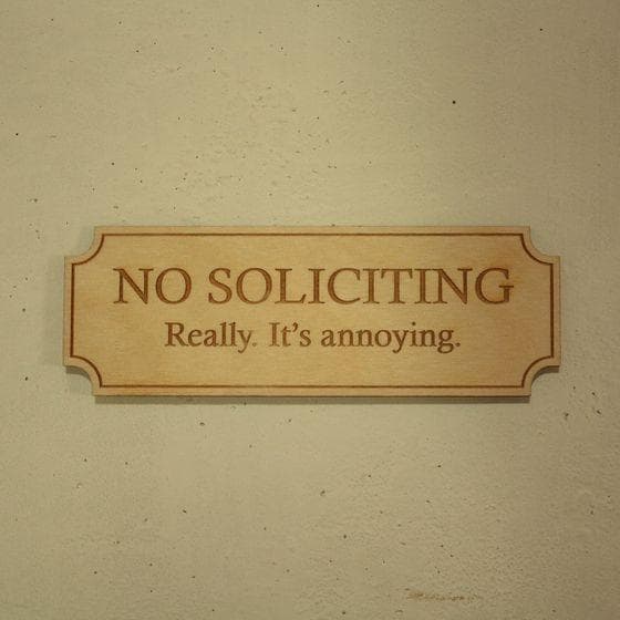 Funny No Soliciting Signs That Will Keep Everyone Away