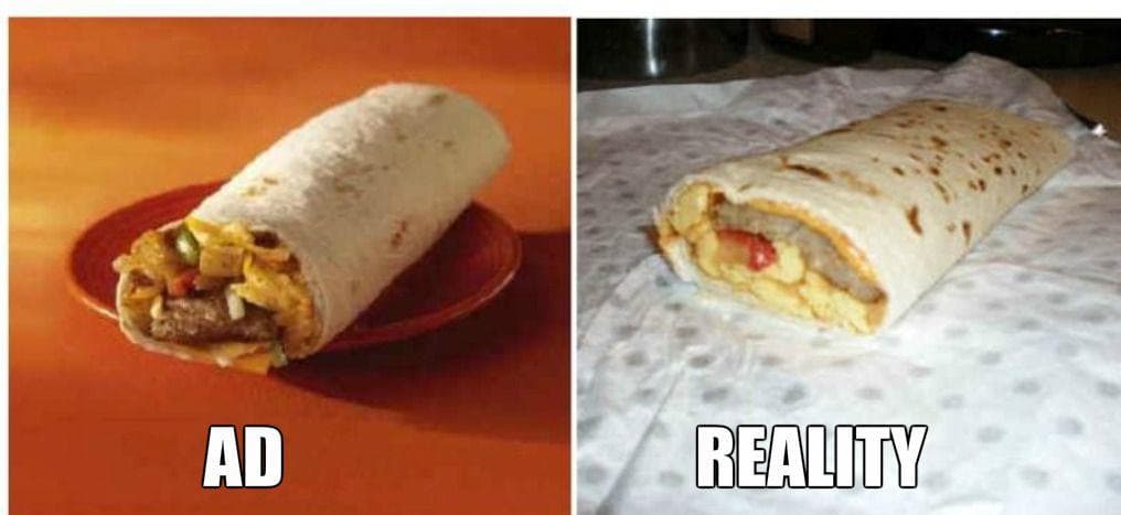 Fast Food Items: Expectation Vs Reality (25 Photos)