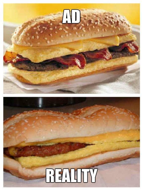 Fast Food Items: Expectation Vs Reality (25 Photos)