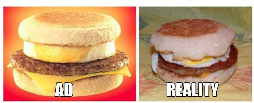 Fast Food Items: Expectation Vs Reality (25 Photos)