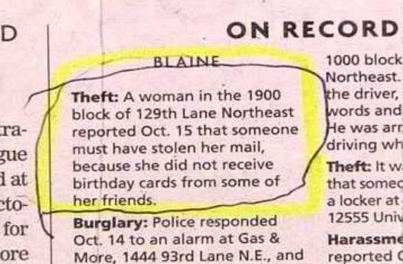 The Funniest Police Blotters Ever