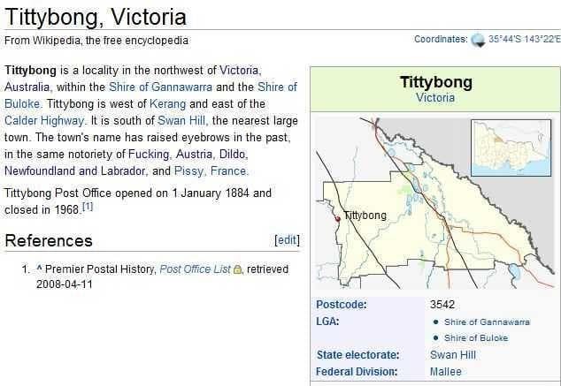 29 Dirty & Inappropriate Town Names In The World