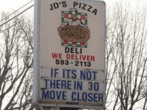 The 24 Funniest Pizza Signs in All the Land