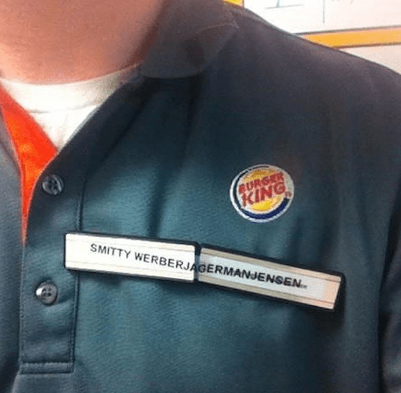 The Funniest Name Tags Ever Slapped on People's Chests