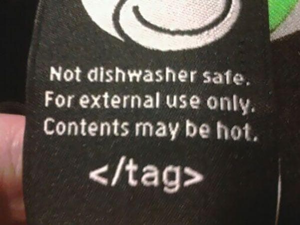 24 Hilarious Clothing Tags That Have Funny Messages