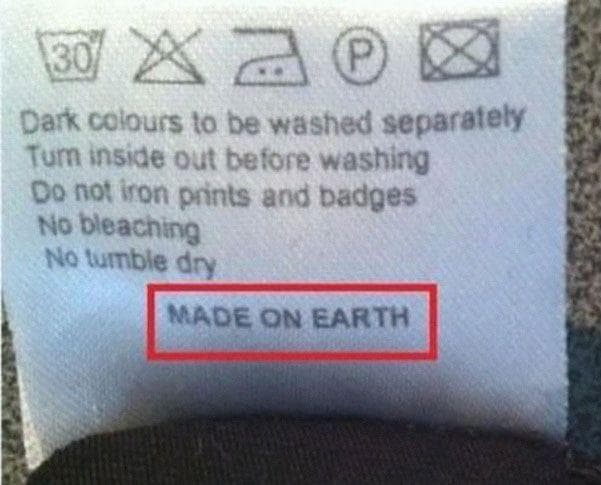 24 Hilarious Clothing Tags That Have Funny Messages