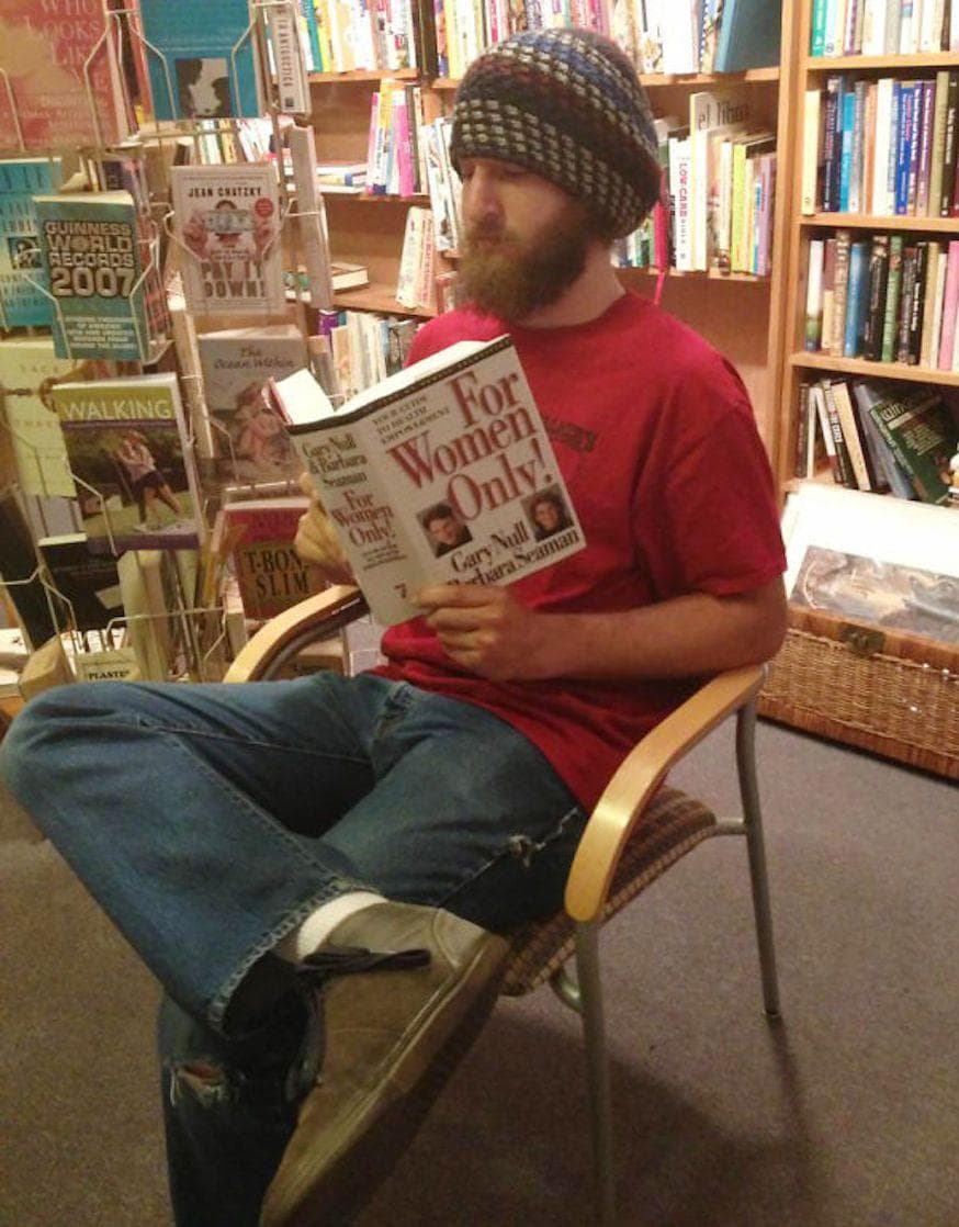 People Caught Reading Funny Books in Public