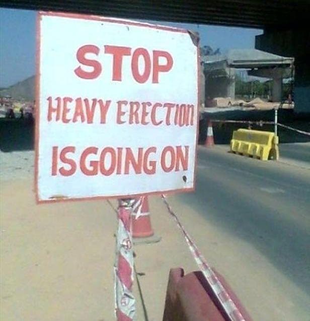 Inappropriate Construction and Traffic Signs That'll Make You Look Twice