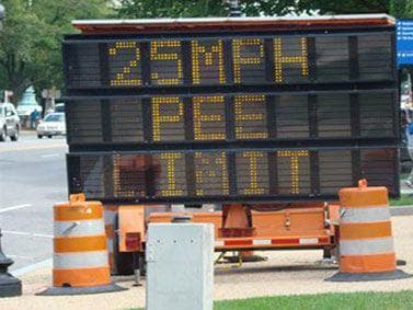 Inappropriate Construction and Traffic Signs That'll Make You Look Twice