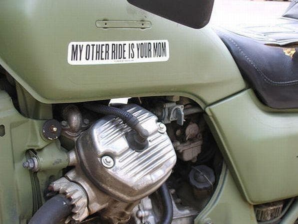 30 Inappropriate Bumper Stickers That'll Ward Off Tailgaters