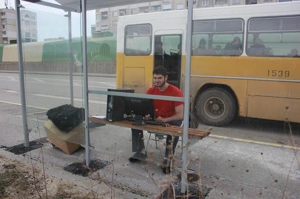 The Funniest Bus Stop Photos Ever