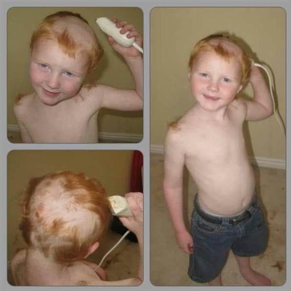27 Funny Photos of Kids Who Gave Themselves Haircuts