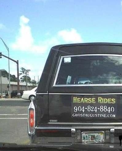 26 Funny Hearse License Plates That Are a Little Too Dark