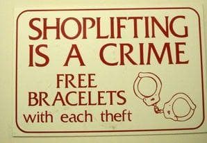 Funny Warning Signs For Shoplifters That Would Get Your Attention