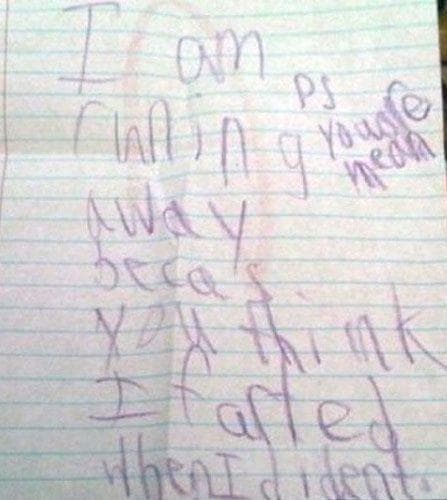 18 Funny Notes Kids Left Before Running Away From Home