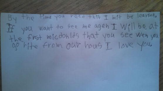 18 Funny Notes Kids Left Before Running Away From Home