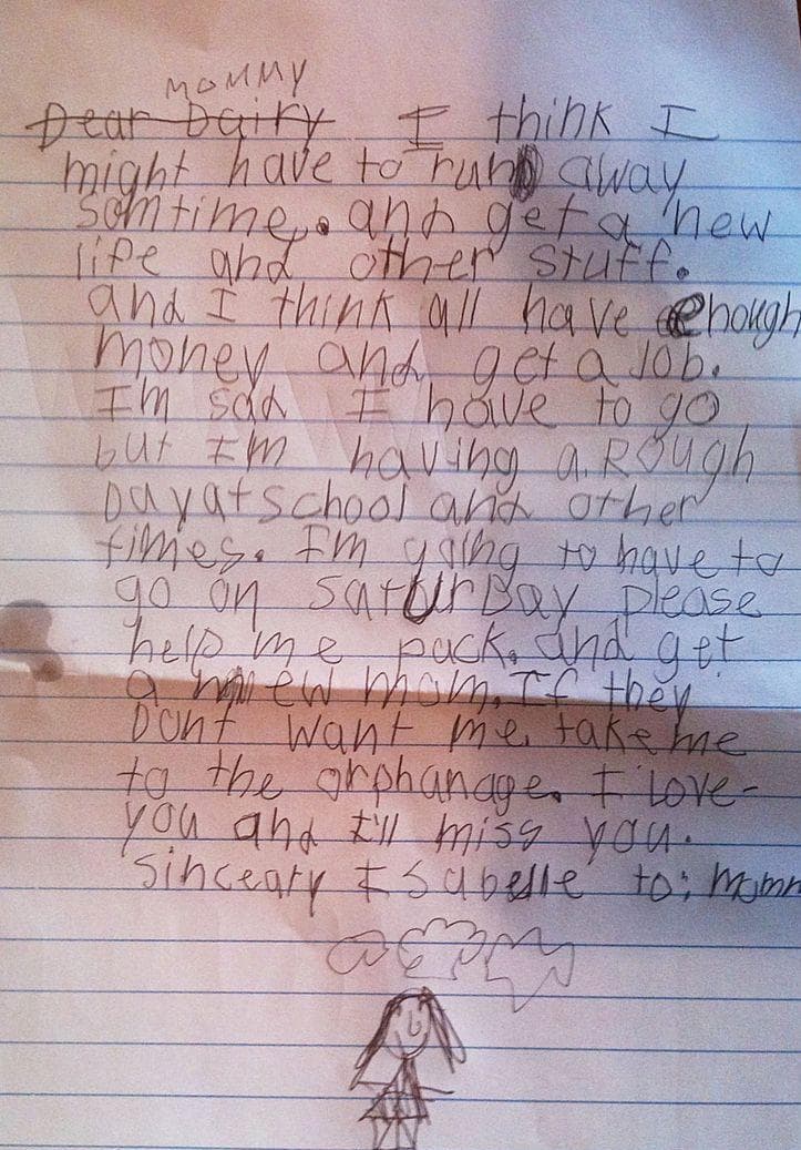 18 Funny Notes Kids Left Before Running Away From Home