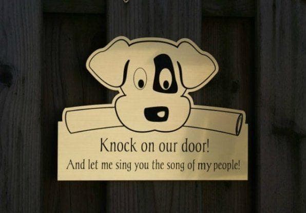 25 Funny Dog Warning Signs That Would Scare Any Intruder