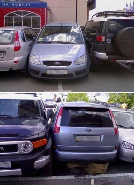 28 Infuriating Photos of Truly Terrible Parking Jobs