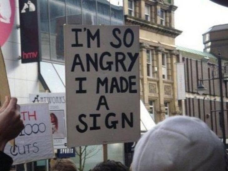 The Greatest "Anti-Protest" Protest Signs Ever