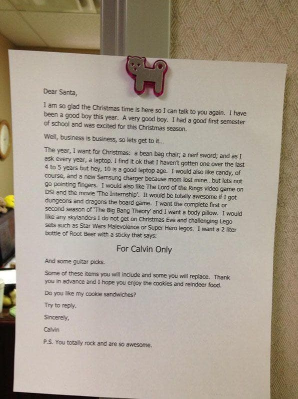 25+ Funny Letters to Santa That May Worry You About Kids Today
