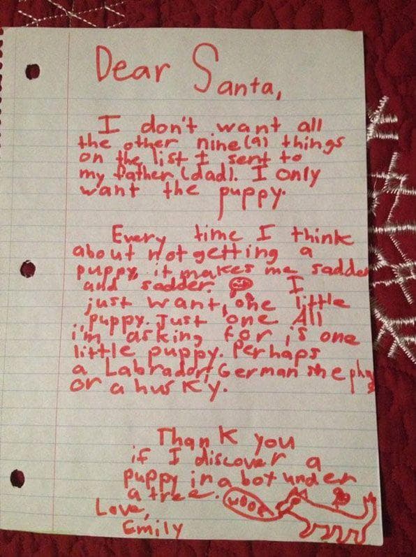 25+ Funny Letters to Santa That May Worry You About Kids Today