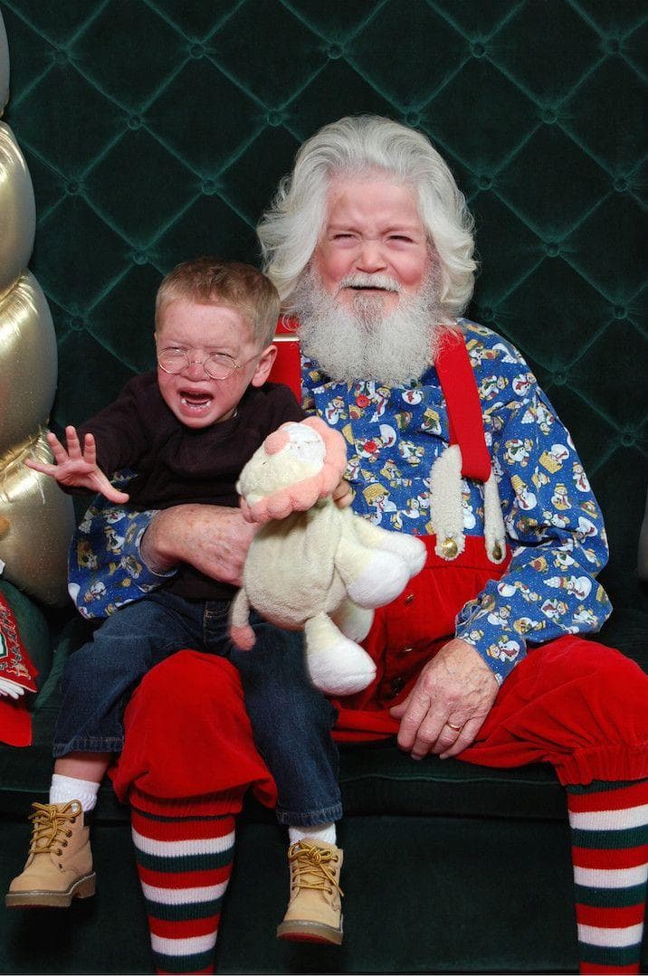 Horrifying Santa's Lap Face Swaps