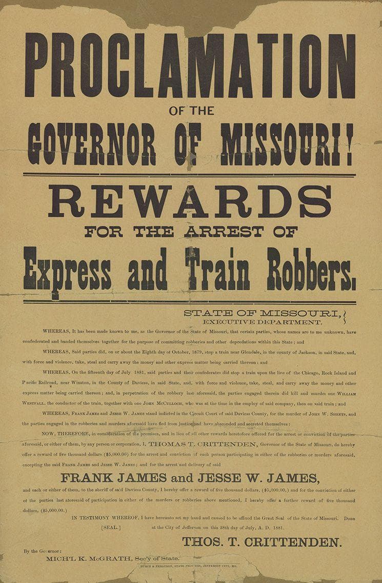 Real Wanted Posters for Old West Outlaws