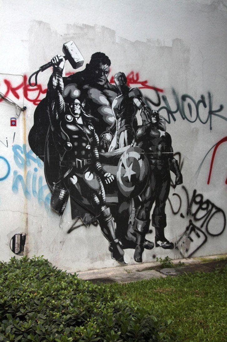 22 Epic Examples of Comic Book Street Art