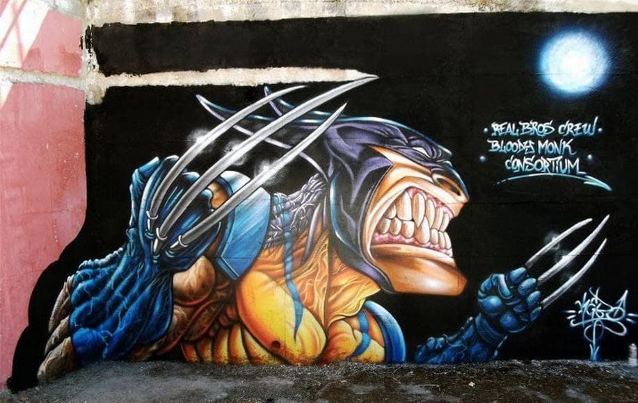 22 Epic Examples of Comic Book Street Art